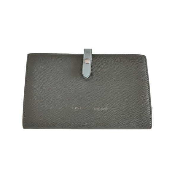 Celine | Accessories | Celine Strap Large Multifunction Leather Bifold ...